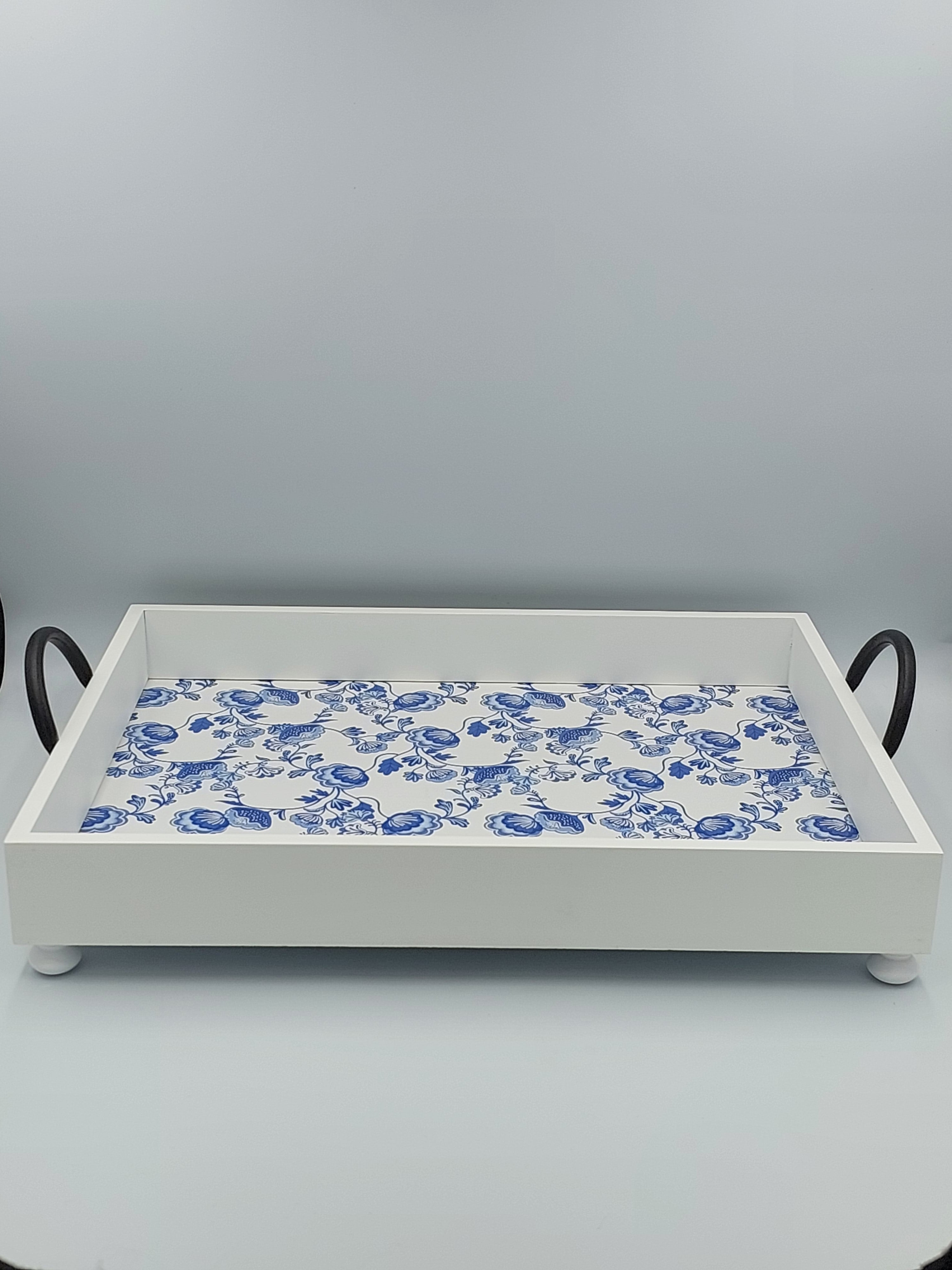 Tray Rectangle Blue/White – Success Gifts